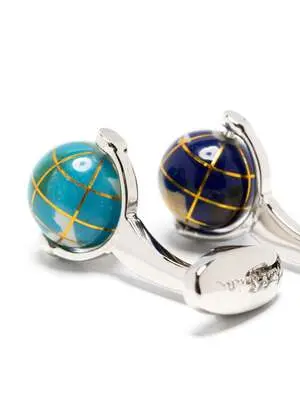 Paul Smith Globe Contrasting Cufflinks - Silver