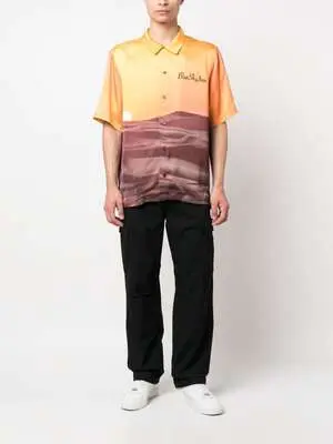 BLUE SKY INN Landscape-print Short-sleeve Shirt