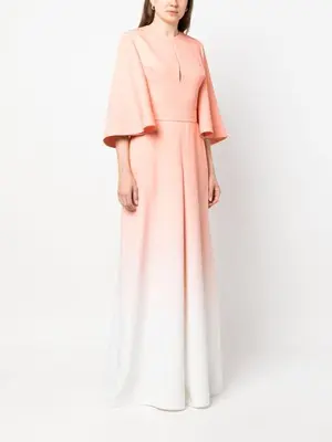 Elie Saab Gradient-effect Silk Jumpsuit