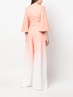 Elie Saab Gradient-effect Silk Jumpsuit