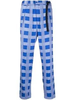 4SDESIGNS Check-print Trousers