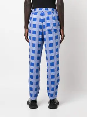 4SDESIGNS Check-print Trousers