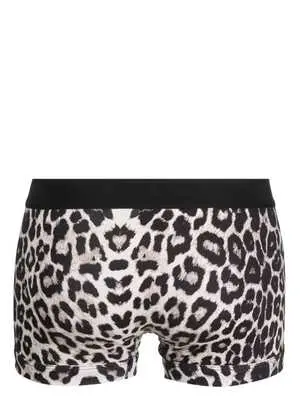 TOM FORD Animal-print Stretch-cotton Boxers