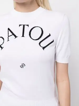 PATOU Logo Jacquard Knit Top