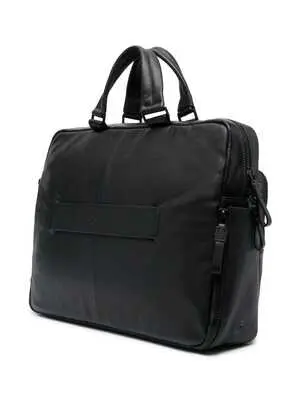 PIQUADRO Logo-plaque Leather Bag