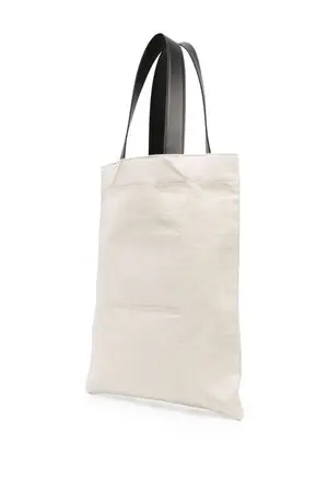 JIL SANDER Large Logo Print Tote Bag