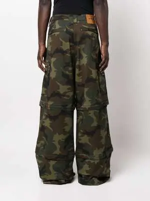 Vetements Transformer Camouflage Cargo Trousers