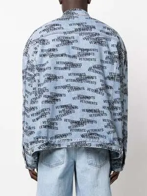 Vetements Logo-print Denim Jacket