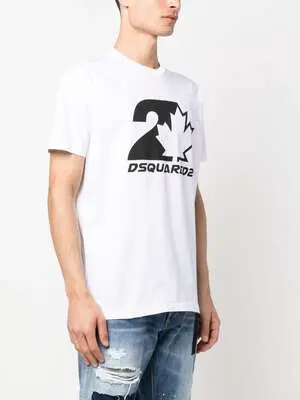 Dsquared2 Logo-print Cotton T-shirt - White