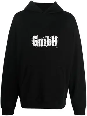 GMBH Logo-print Hoodie - Black