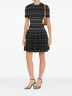 Alexander McQueen Contrast-thread Knitted Minidress