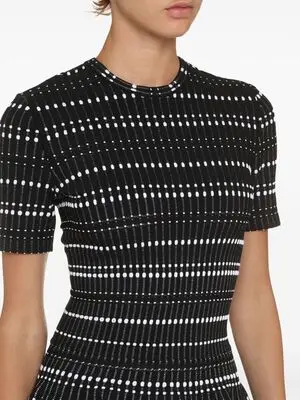 Alexander McQueen Contrast-thread Knitted Minidress