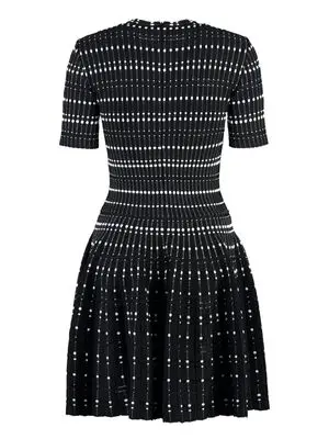 Alexander McQueen Contrast-thread Knitted Minidress