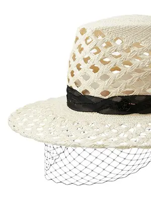 MAISON MICHEL Kyra Veil Sun Hat