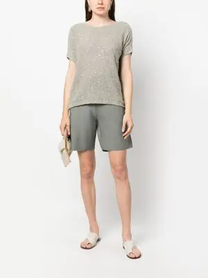 LE TRICOT PERUGIA Drawstring-waist Cotton Shorts