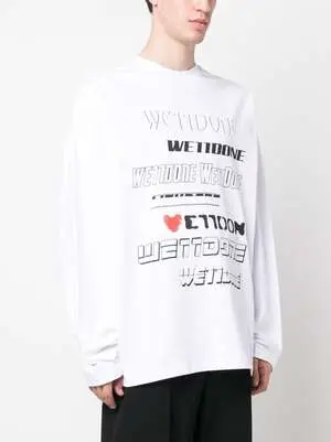 We11Done Logo-print Cotton Sweatshirt