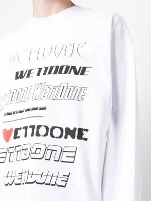 We11Done Logo-print Cotton Sweatshirt
