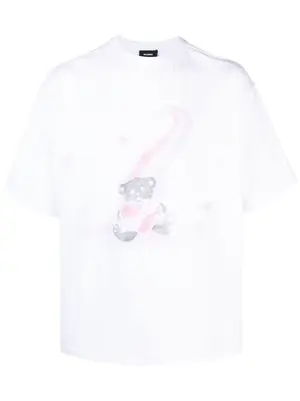 We11Done Teddy Bear Print T-shirt - White