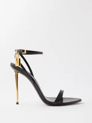 TOM FORD Tom Ford - Naked 105 Leather Sandals - Womens - Black - Black