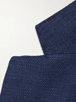 Kingsman Wool, Linen And Silk-blend Hopsack Blazer