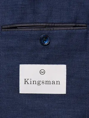 Kingsman Wool, Linen And Silk-blend Hopsack Blazer