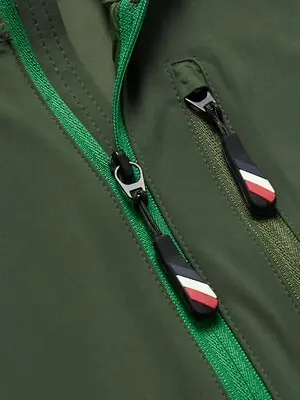Moncler Logo-appliquéd Stretch-jersey Zip-up Base Layer