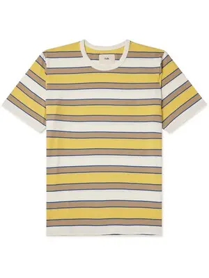 Folk Striped Cotton-jersey T-shirt 5