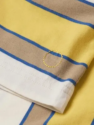 Folk Striped Cotton-jersey T-shirt 5