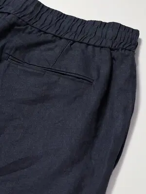 Orlebar Brown Cornell Slim-fit Straight-leg Linen Trousers - Blue
