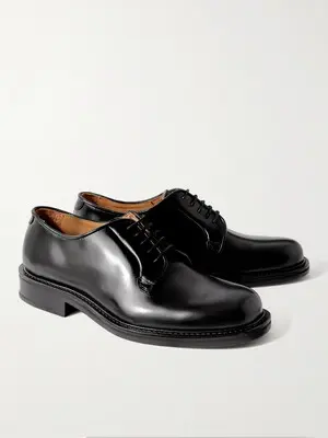 Mr P. Jacques Leather Derby Shoes - Black
