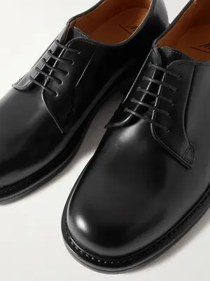 Mr P. Jacques Leather Derby Shoes - Black
