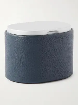 CHARLES SIMON Theo Full-grain Leather Watch Roll - Blue