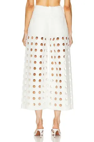 Alaïa Low Waist Pant - Blanc