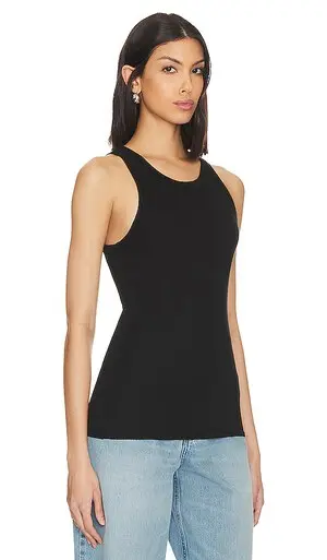 Enza Costa Bold Sheath Tank - Black
