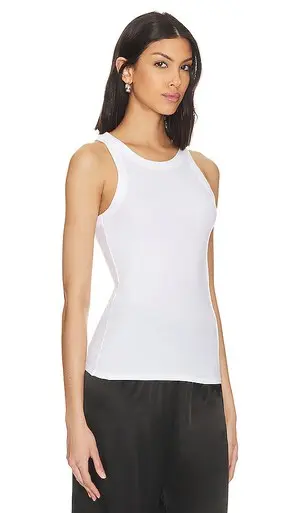 Enza Costa Bold Sheath Tank - White