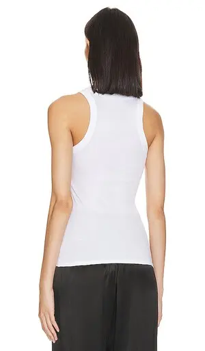 Enza Costa Bold Sheath Tank - White