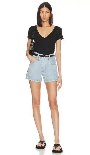 Enza Costa Perfect V Tee - Black