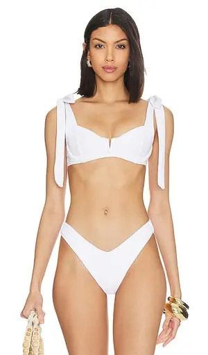 Beach Riot Blair Bikini Top - White