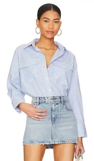 Blanknyc Button Up Shirt - Blue Sky