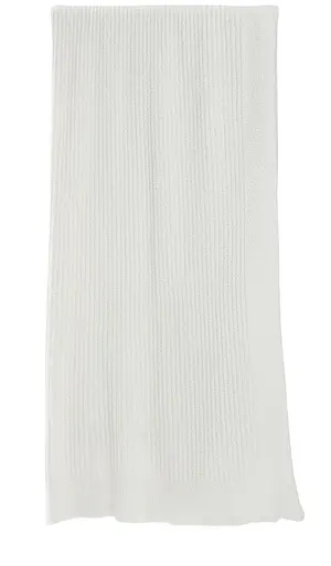 Barefoot Dreams Cozychic Lite Ribbed Throw In White