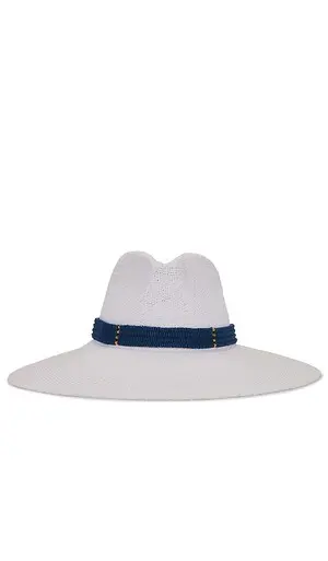 NIKKI BEACH Saylor Hat - White & Navy