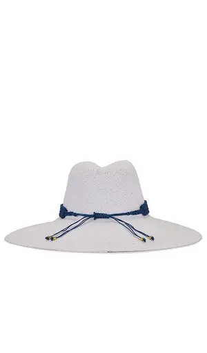 NIKKI BEACH Saylor Hat - White & Navy