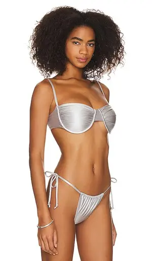 Good American Ruched Demi Cup Top