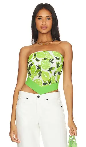 Steve Madden Brandy Top In Green