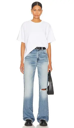WAO The Relaxed Tee Cotton Jersey Crewneck T-shirt - White