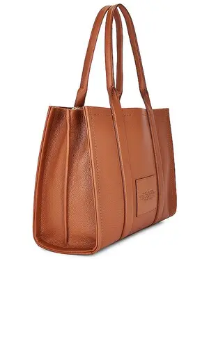 Marc Jacobs Leather Work Tote Bag In Brown