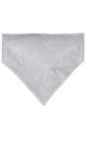 8 Other Reasons Rhinestone Head Scarf In Metallic Silver