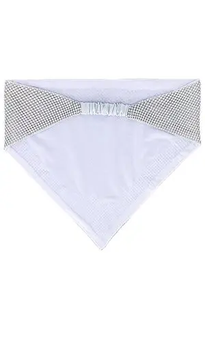 8 Other Reasons Rhinestone Head Scarf In Metallic Silver