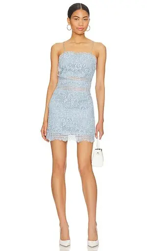LOVERS AND FRIENDS Mary Kate Mini Dress - Sky Blue
