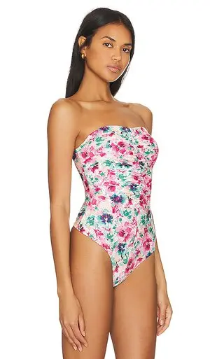 LOVERS AND FRIENDS Strapless Ruched Bodysuit